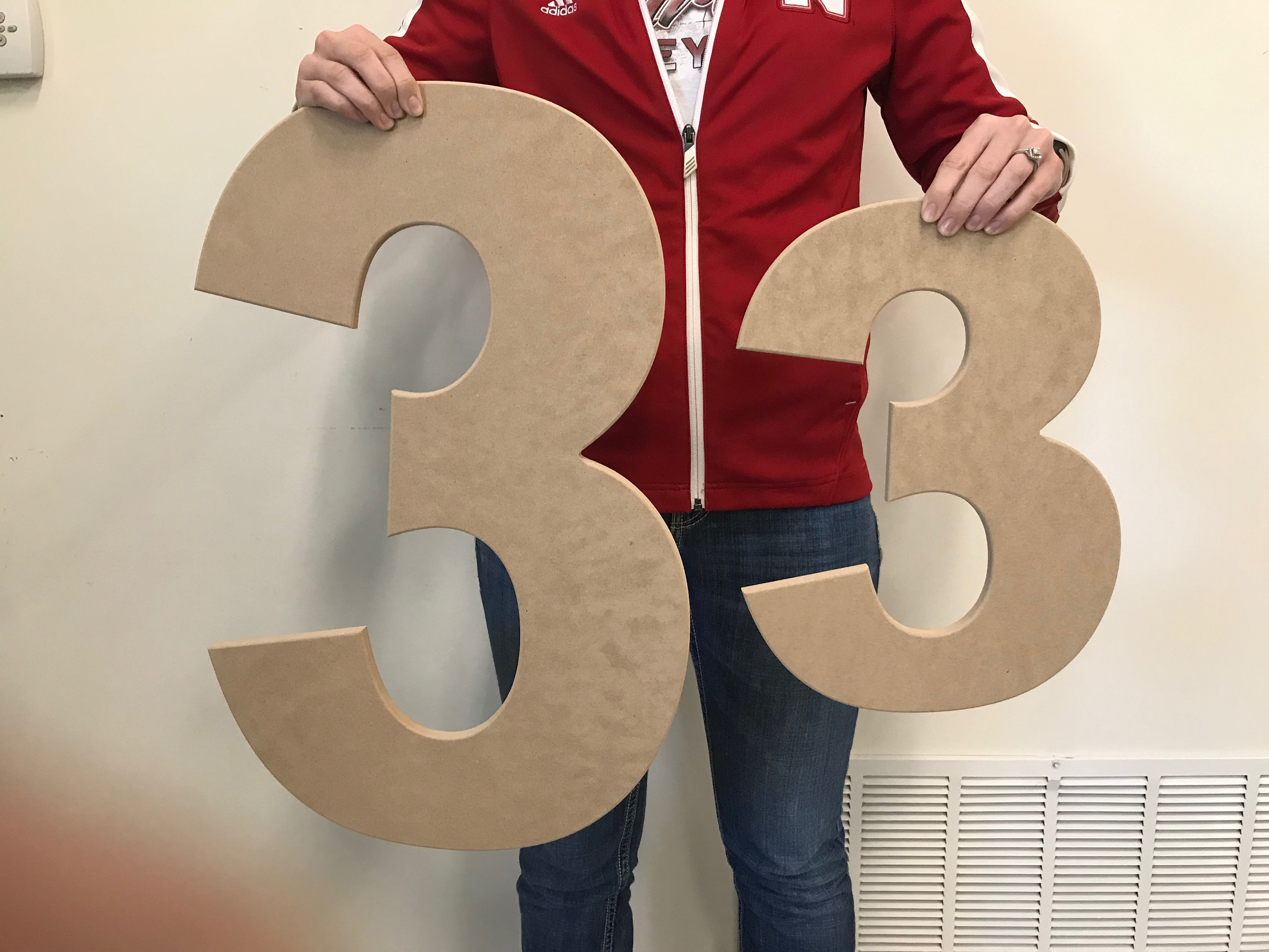 Large Wood Number Photo Shoot Prop Kids Birthday Wood - Etsy
