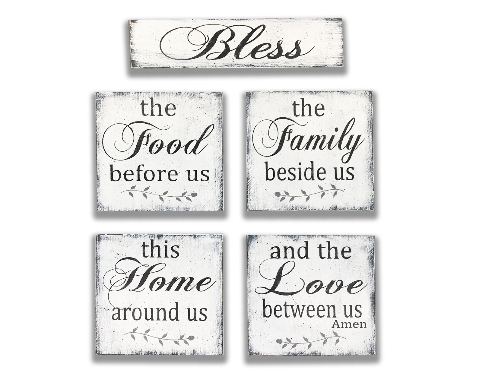 Rustic Kitchen Decor Bless the Food Before Us Dining Room - Etsy