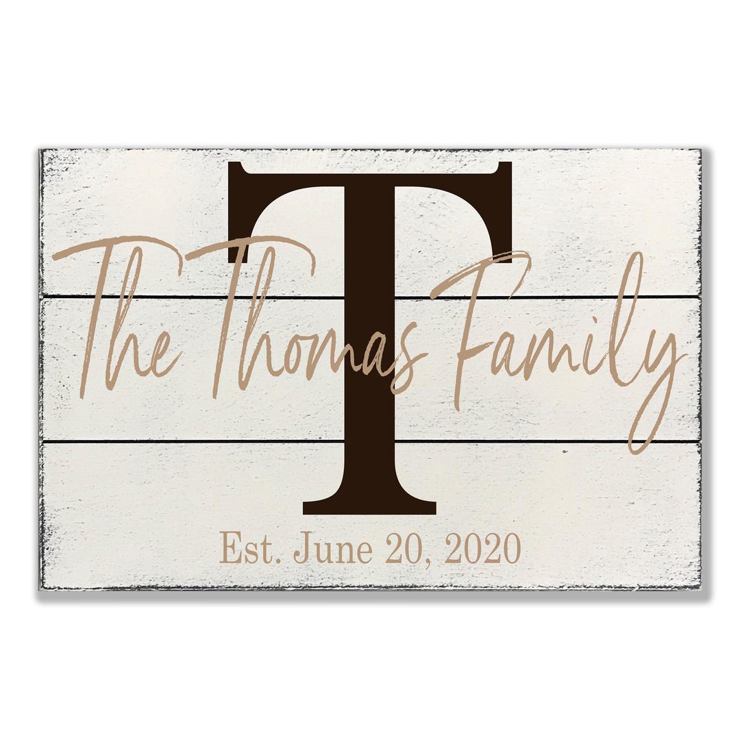 Personalized Name Sign, Initial Sign, Wedding Gift, Bridal Shower Gift ...