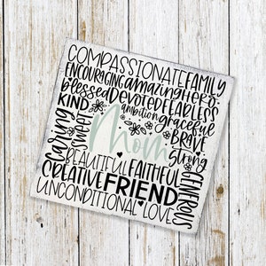 Mothers Day | Gift for Mom | Mom Subway Art | Farmhouse Decor ...