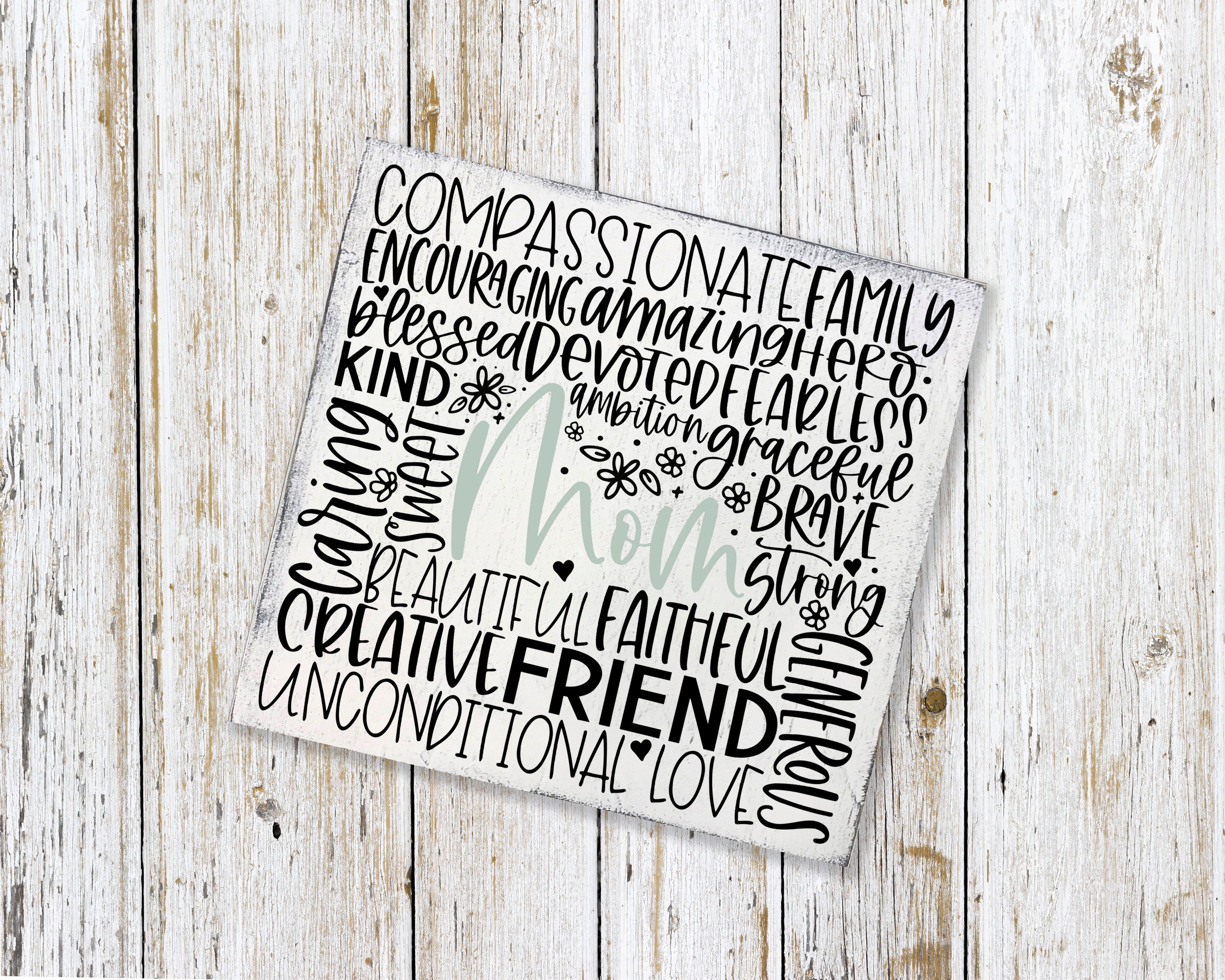 Mothers Day | Gift for Mom | Mom Subway Art | Farmhouse Decor ...
