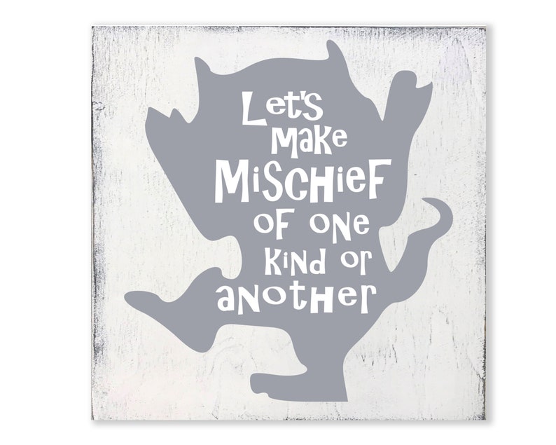 Where the Wild Things Are Let's Make Mischief of One - Etsy