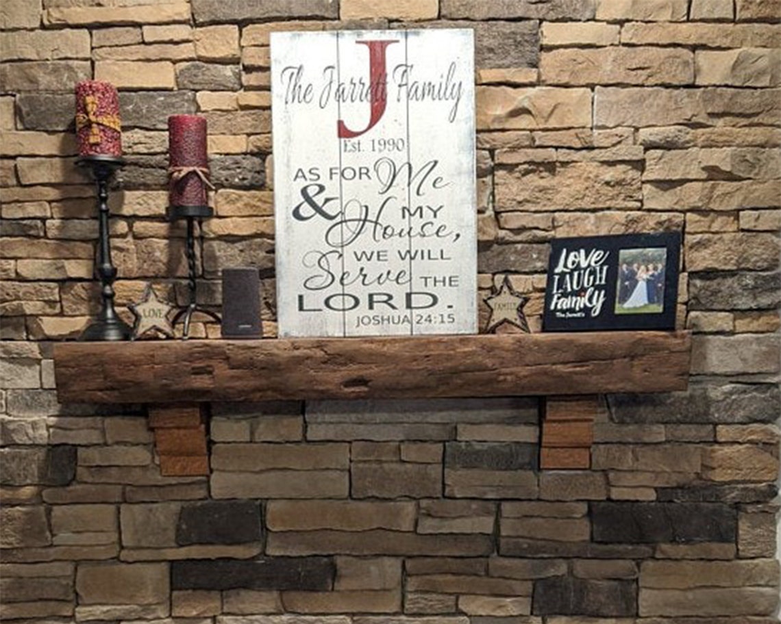 Initial Sign Family Name Sign as for Me and My House Wood Sign - Etsy