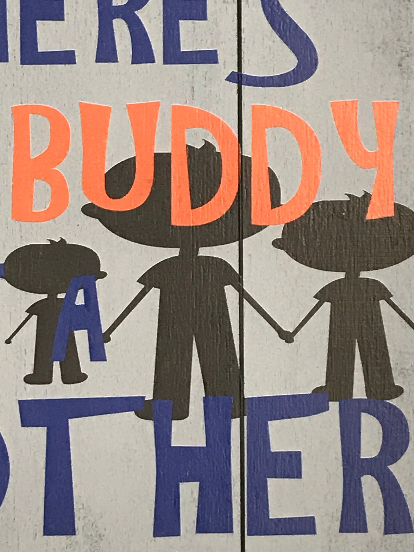 There's No Buddy Like A Brother Pallet Sign Boys Room - Etsy
