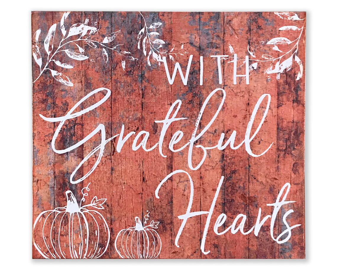 Fall Decor | Autumn Decor | Gather Here With Grateful Hearts ...