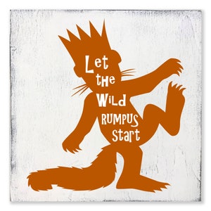 Let the Wild Rumpus Start Nursery Wallhanging Where the Wild Things Are ...