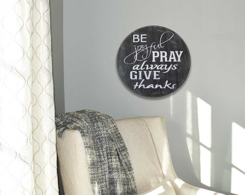 Christian Wall Art Be Joyful Pray Always Give Thanks - Etsy