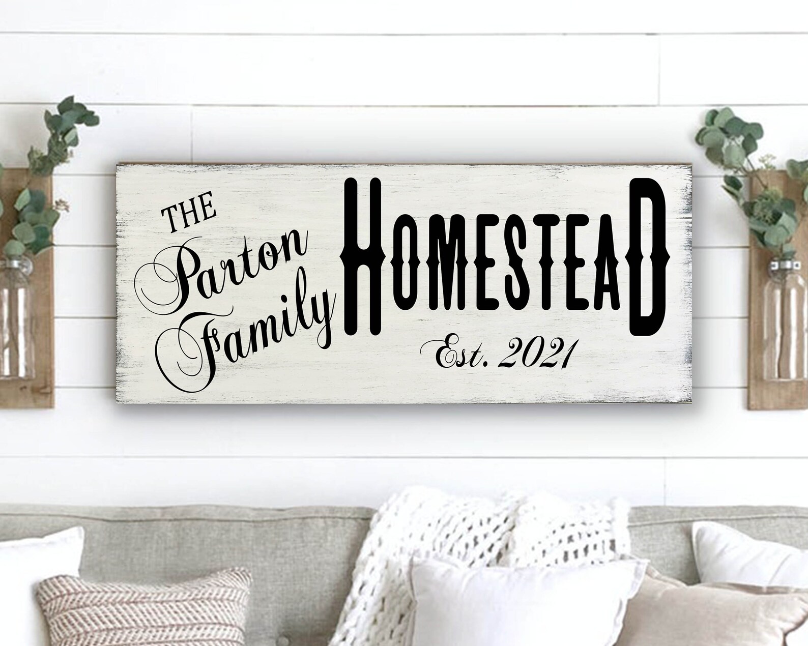 Rustic Personalized Sign Vintage Farmhouse Sign Custom - Etsy