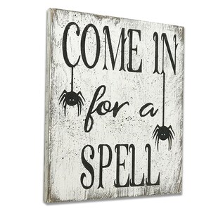 Come in for A Spell - Wood Sign - Halloween Decoration - Fall Decor ...