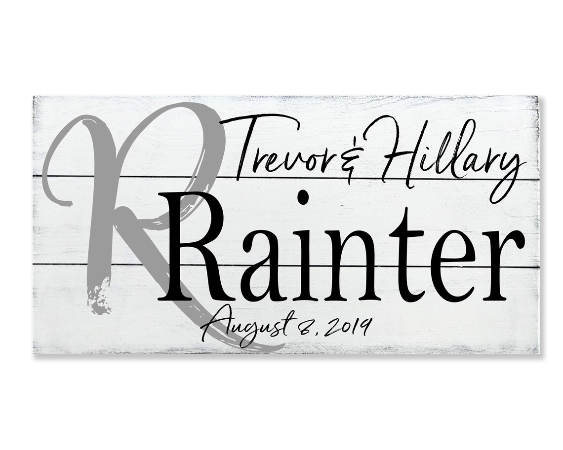 Personalized Sign Custom Name Sign Initial Sign | Etsy