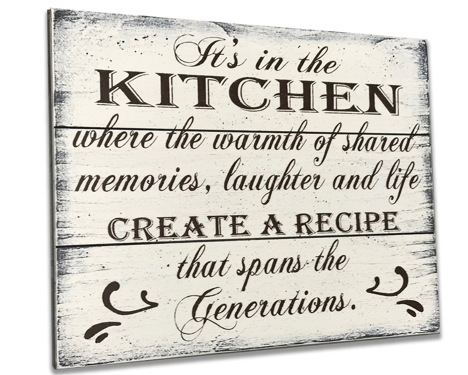 Wood Kitchen Sign Kitchen Wall Decor Distressed Wood Sign | Etsy