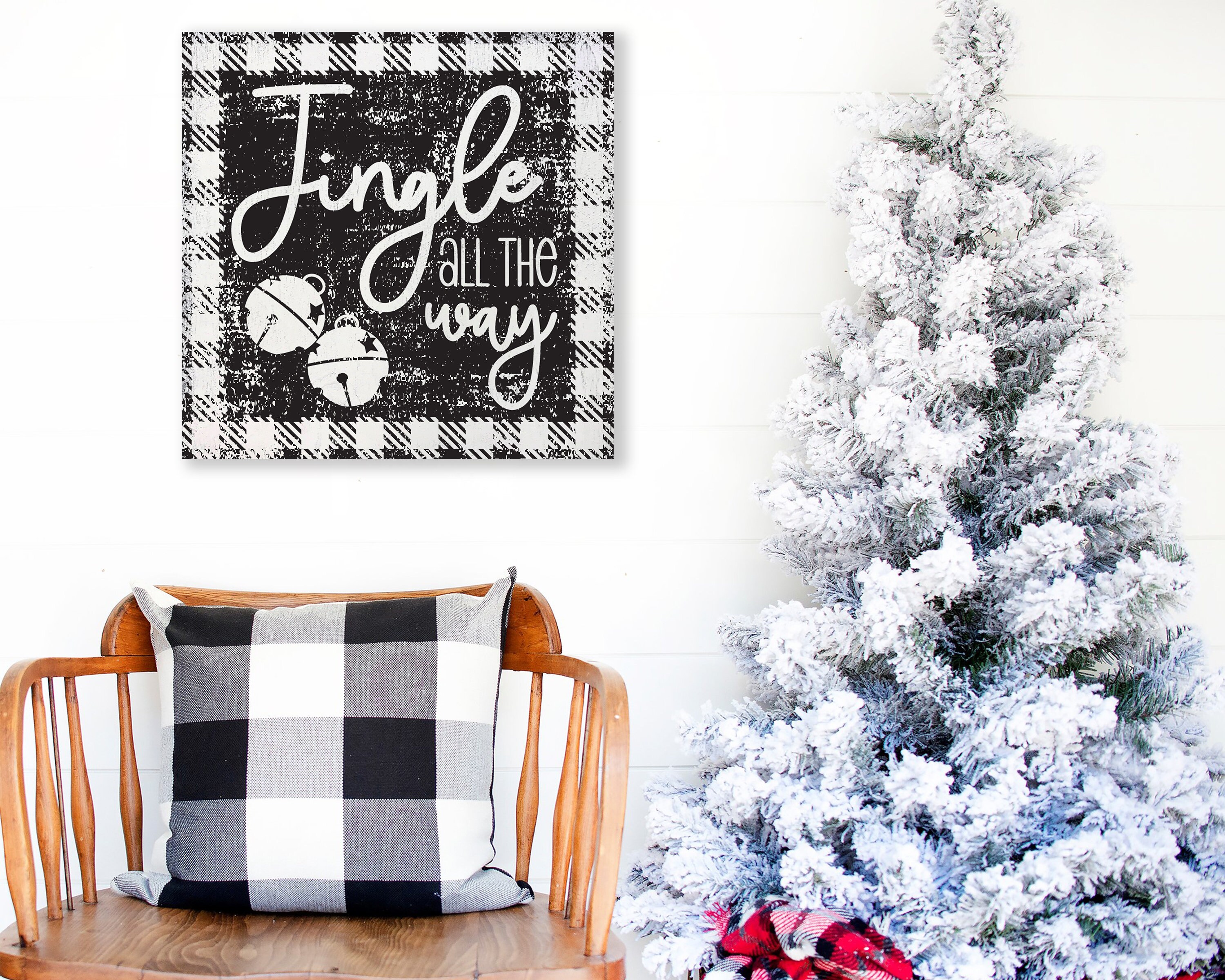 Christmas Decor | Jingle All the Way | Christmas Decoration | Farmhouse ...