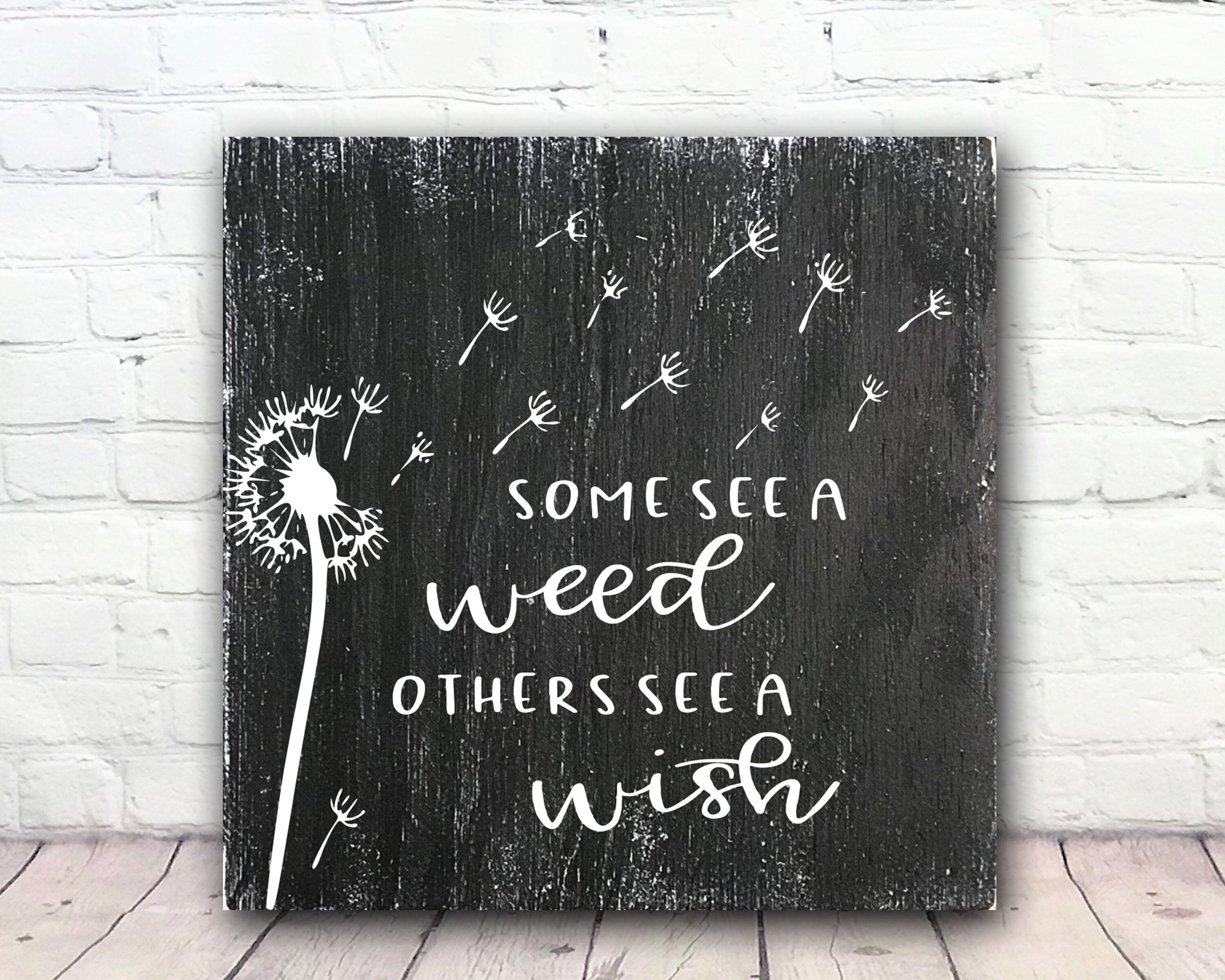 Spring Wall Decor | Spring Sign | Inspirational Sign | Dandelion Sign ...