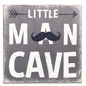 Boys Nursery Wall Decor - Little Man Cave - Boys Nursery Decor ...