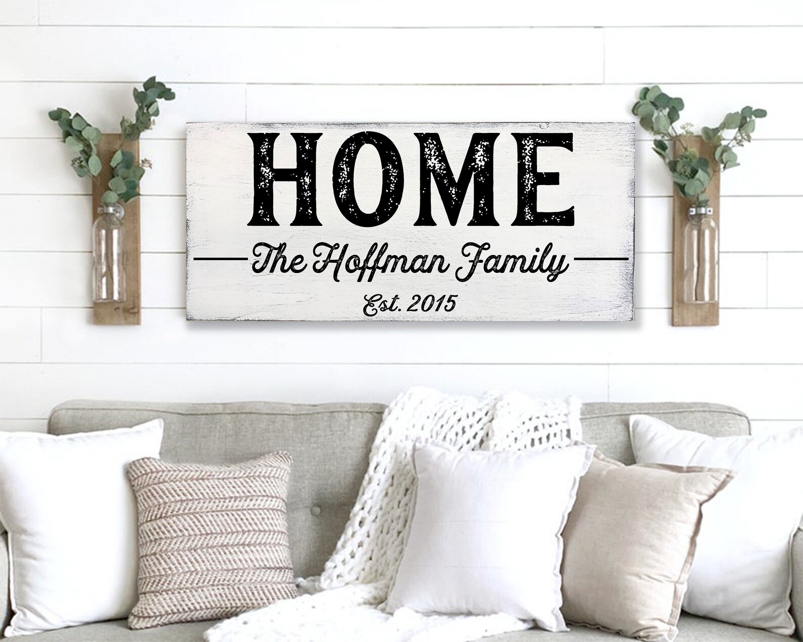 Personalized Name Sign Home Sign Family Name Sign | Etsy