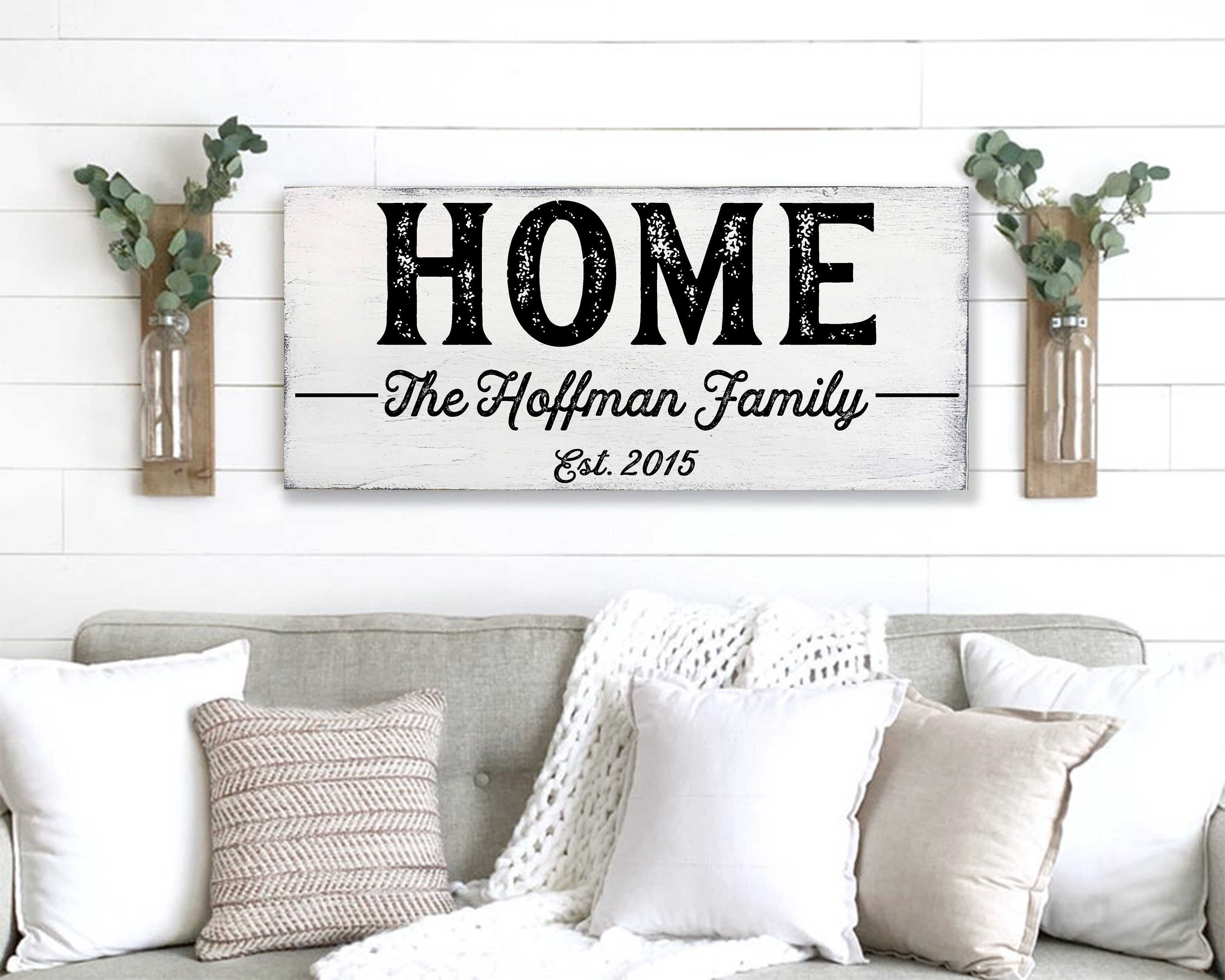 Personalized Name Sign Home Sign Family Name Sign | Etsy