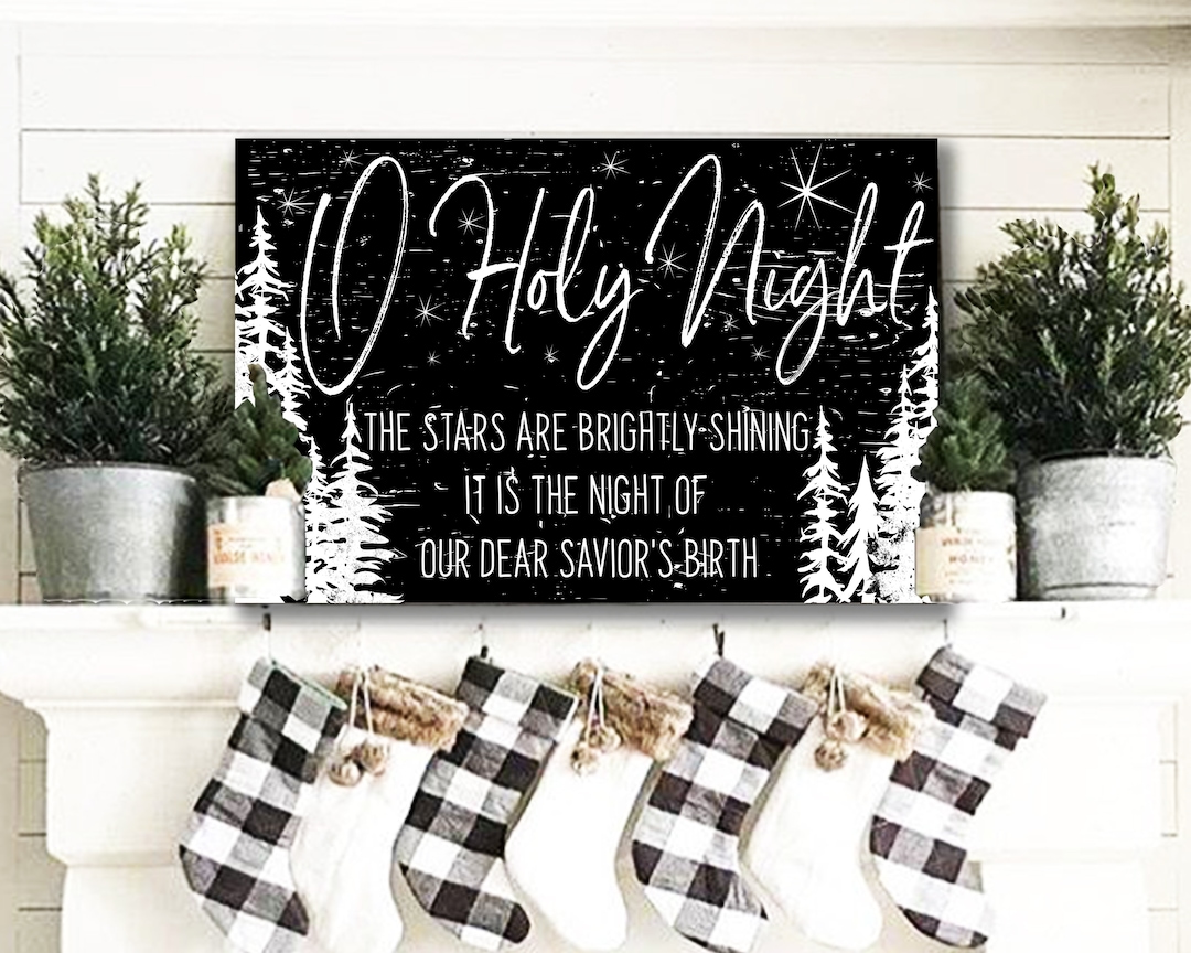 Christmas Decoration | O Holy Night | Christian Christmas | Cabin ...