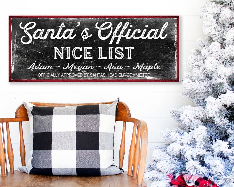 Christmas Decor Christmas Mantel Sign Personalized - Etsy