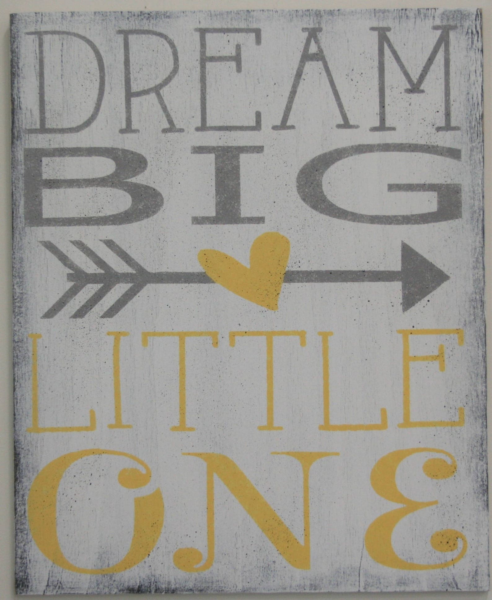 Dream Big Little One Wood Sign Girls Nursery Sign Boys Nursery - Etsy