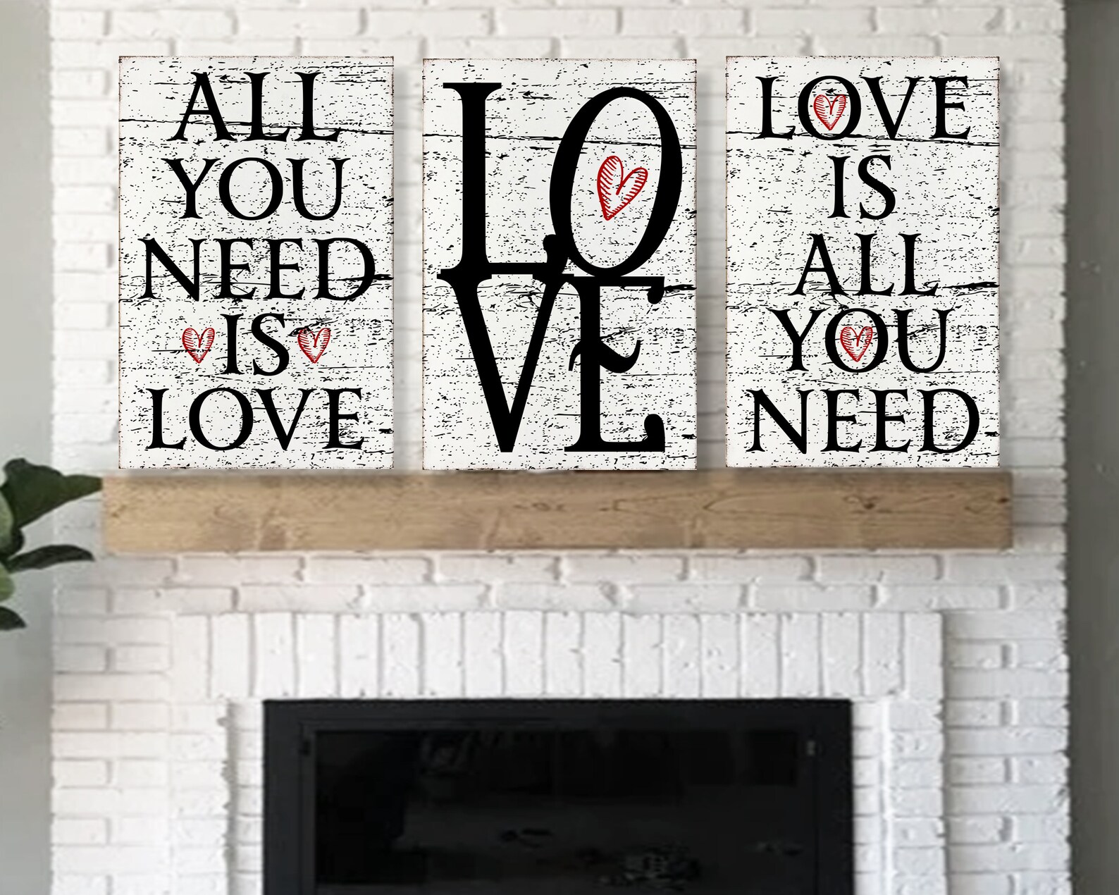 Valentines Day Decor All You Need is Love Love is All You - Etsy