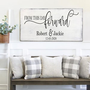 Wedding Sign | From This Day Forward | Wedding Announcement ...