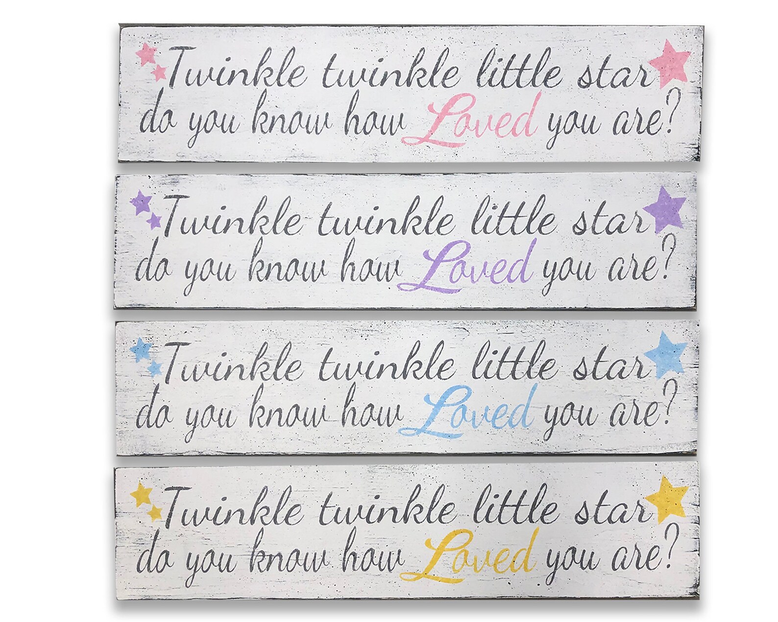 Boys Girls Nursery Sign Twinkle Twinkle Little Star Do You | Etsy