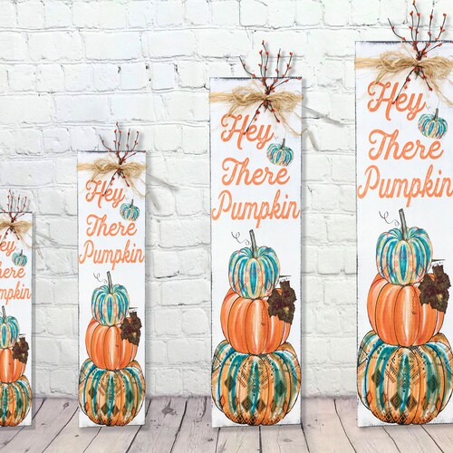 Fall Decor Cow Decor Hey There Pumpkin Highland Cow Sign - Etsy