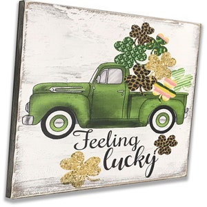 St. Patricks Day Decor | Feeling Lucky | Vintage Truck | Spring ...