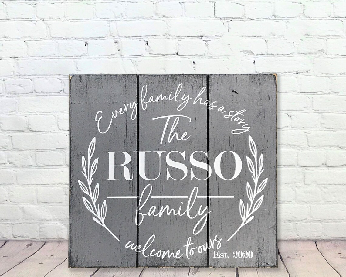 Personalized Sign Family Name Sign Every Family Has A - Etsy