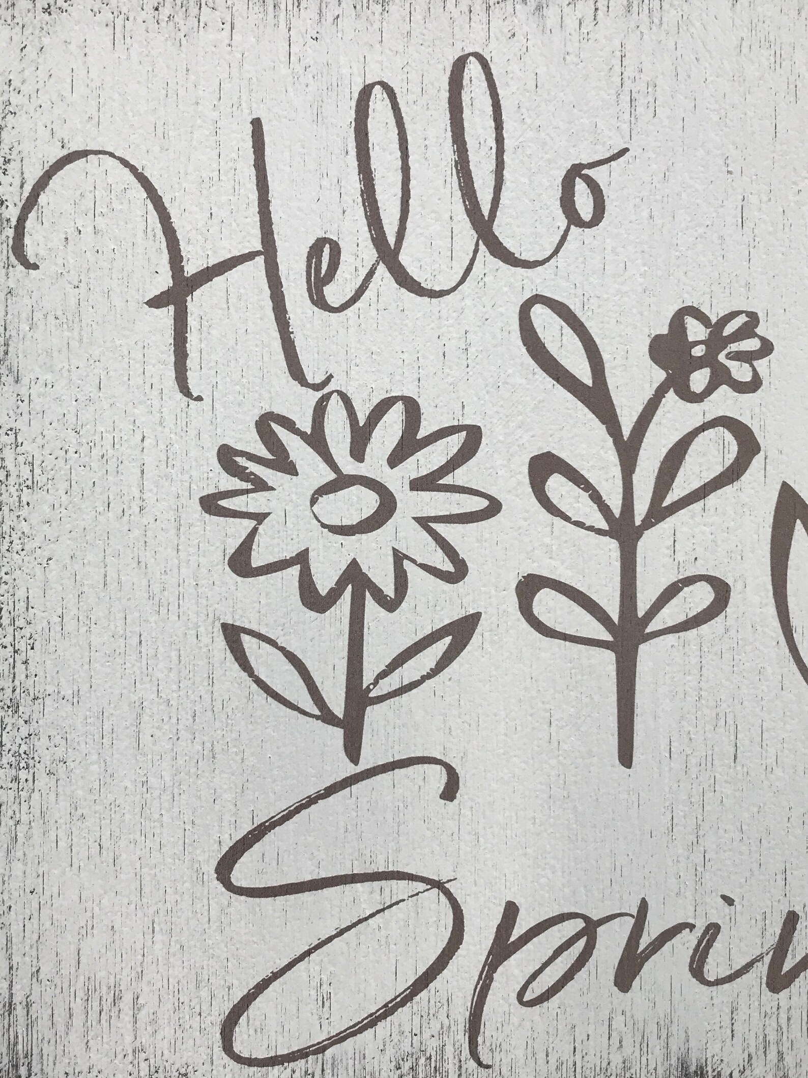 Spring Decor Spring Sign Hello Spring Farmhouse Decor - Etsy