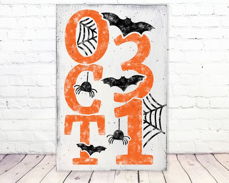 Halloween Decorations, Halloween Decor, Wall Decor, Oct 31 Wall Art ...