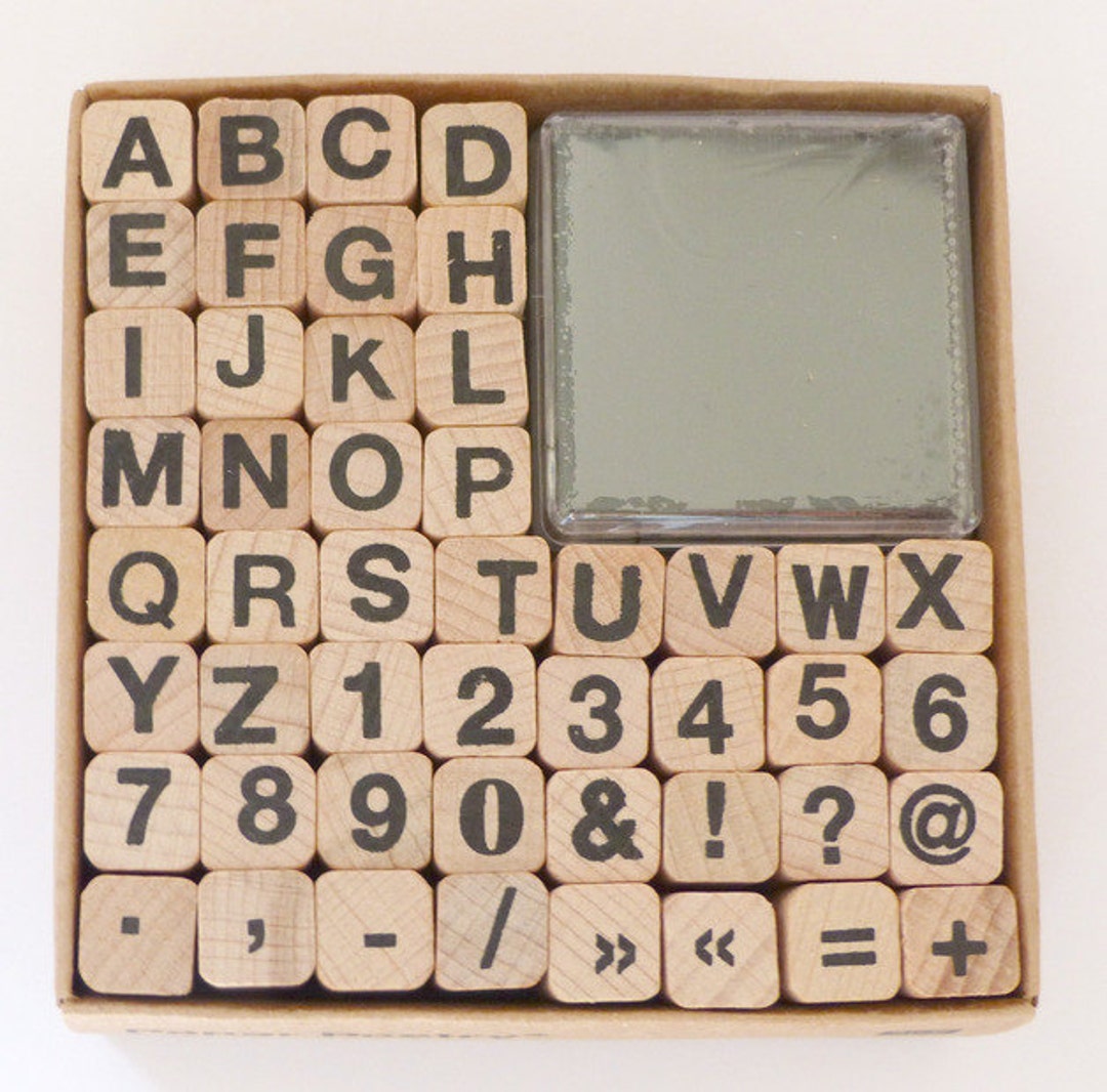 Stempelset* ABC/123*Alphabet* Stempel 48 Teile - Etsy.de