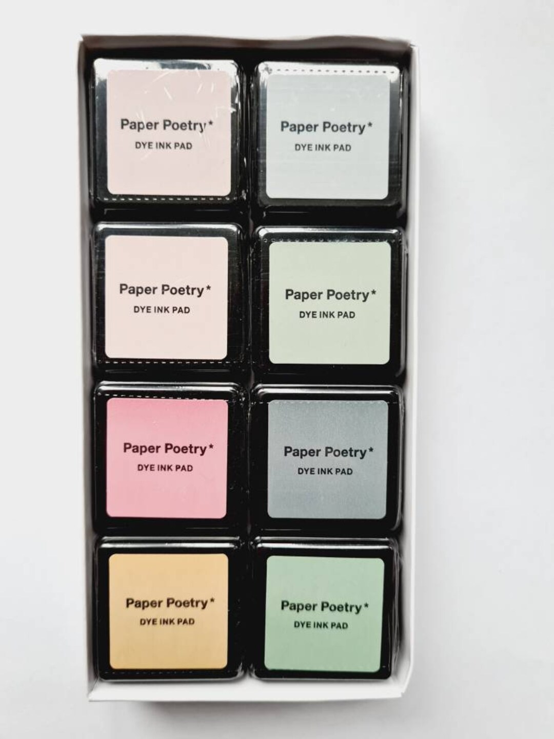 8 Stamp Pads in a Set Smoky Pastel Shades Pastel Stamp Pad Set - Etsy