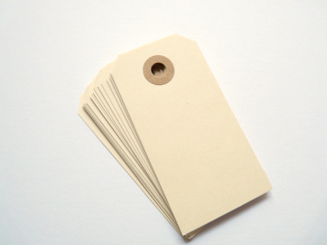 100 Large Paper Tags Labels - Etsy