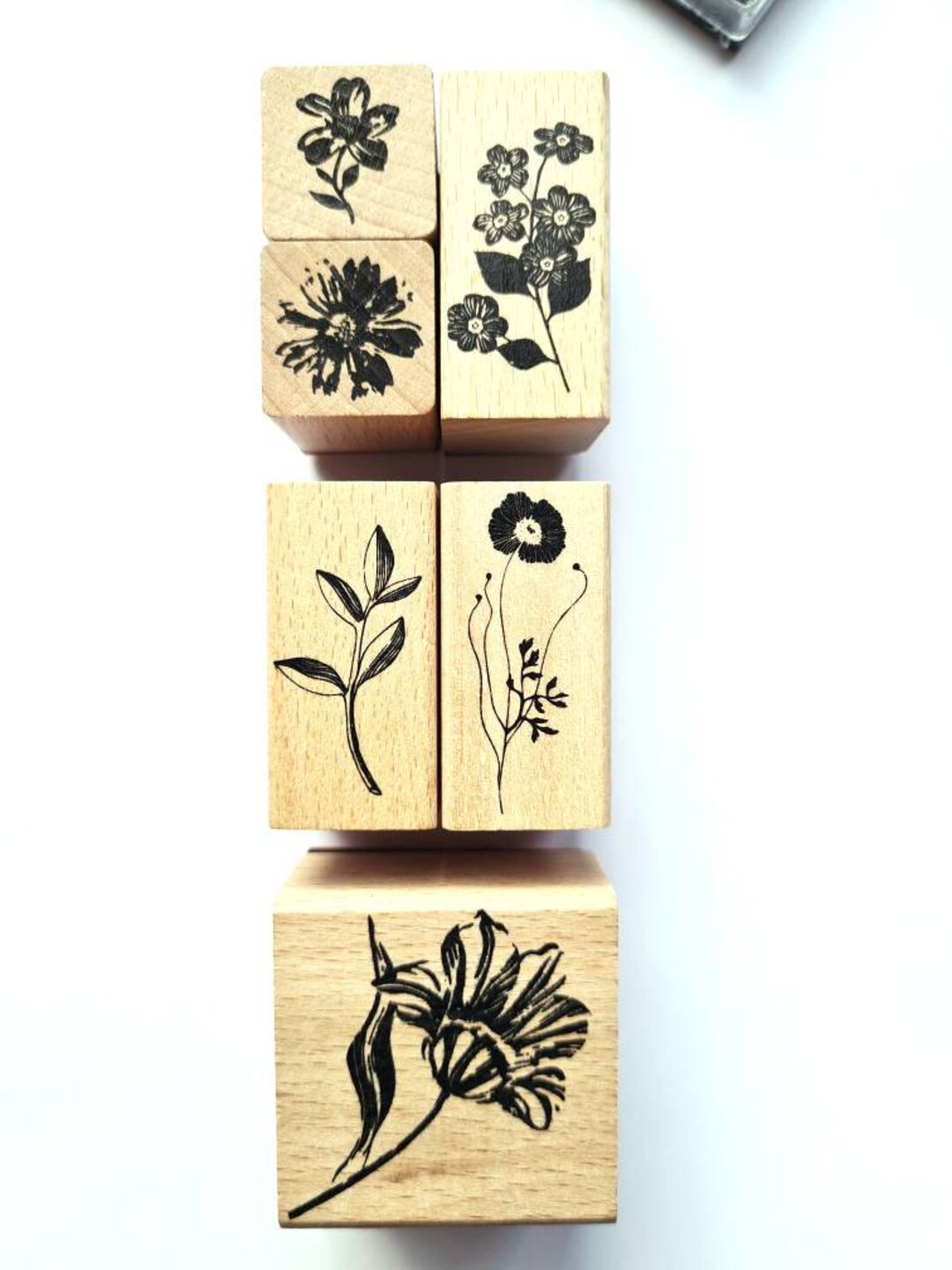 Stamp Set Flowers Plants Nature Blossoms - Etsy