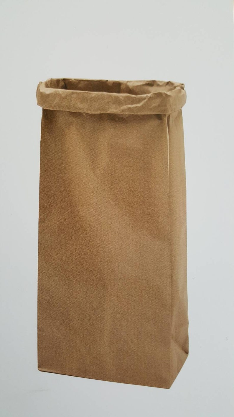 Large Paper Bag Block Bottom Bag Kraft Paper Brown XL Format - Etsy