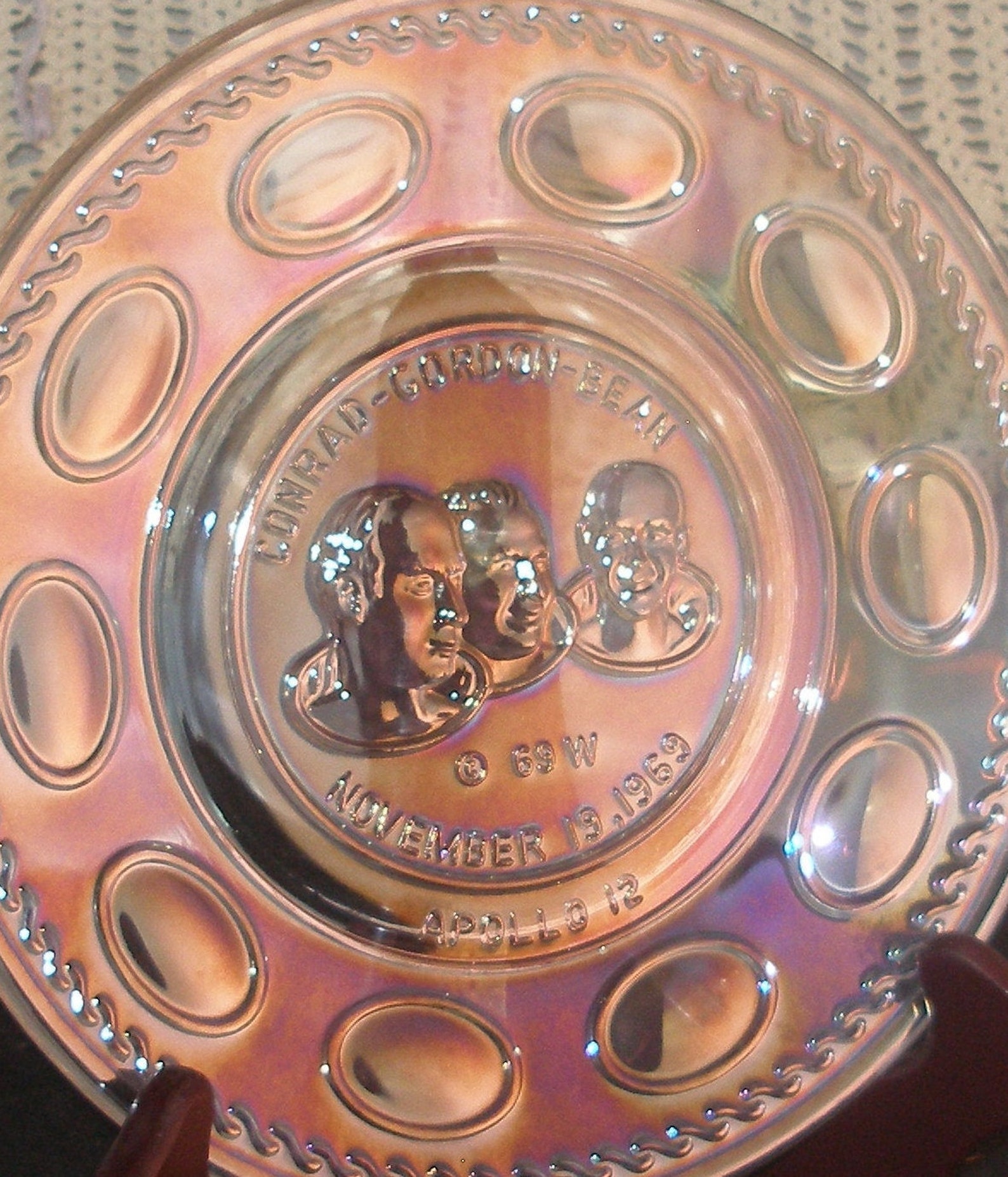 Beautiful APOLLO Commemorative PLATE 12 by WHEATON - Etsy