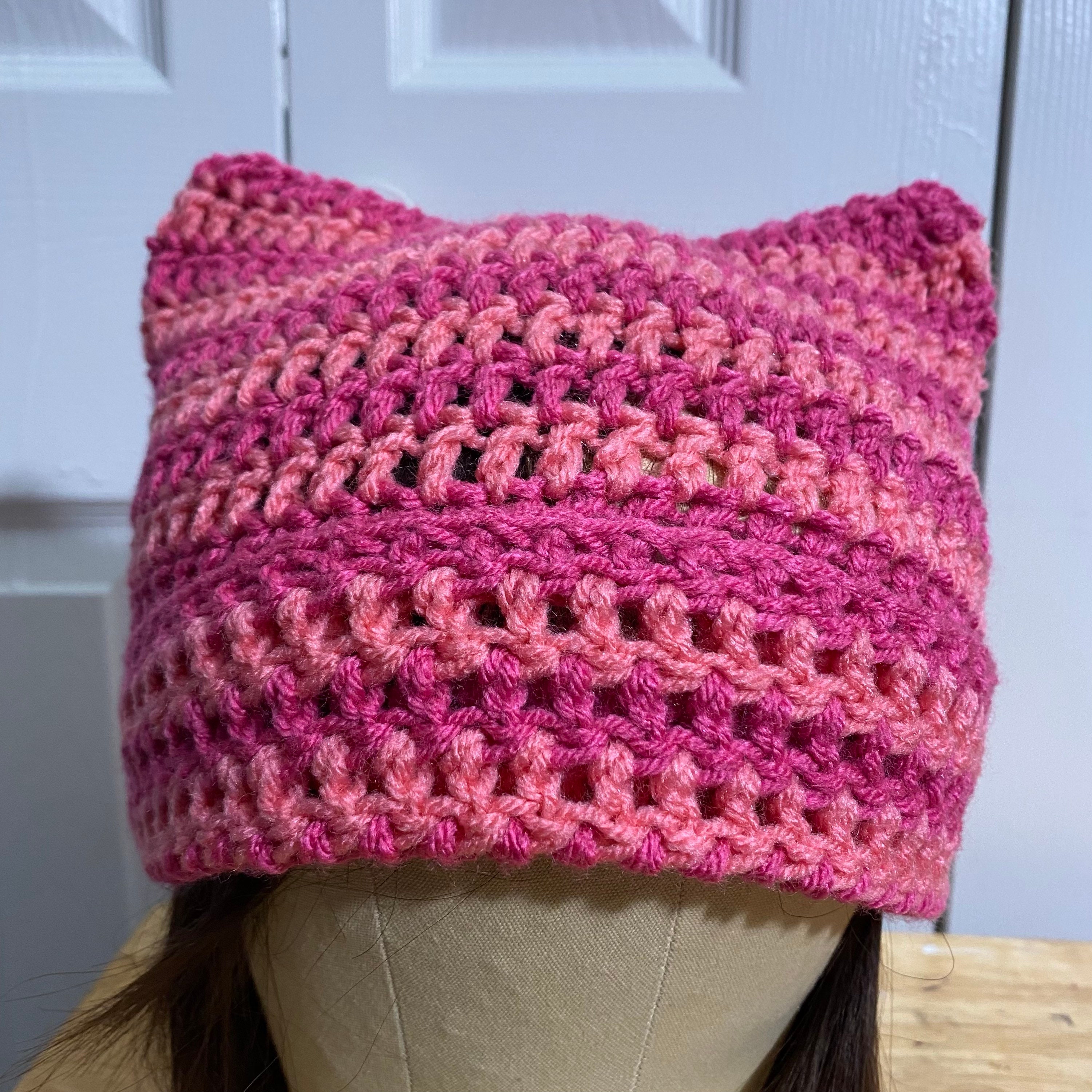 Folded Brim Stripe Kitty Cap Fashion Cat Beanies Folded Brim Cat Hats - Etsy