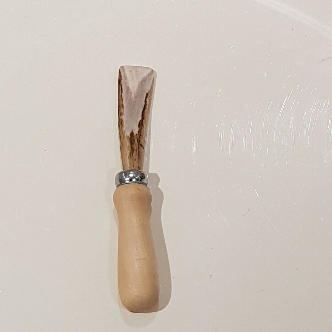 Leather Hand Tools Bone Folder Creaser Sleeker Polisher Deer Horn With ...