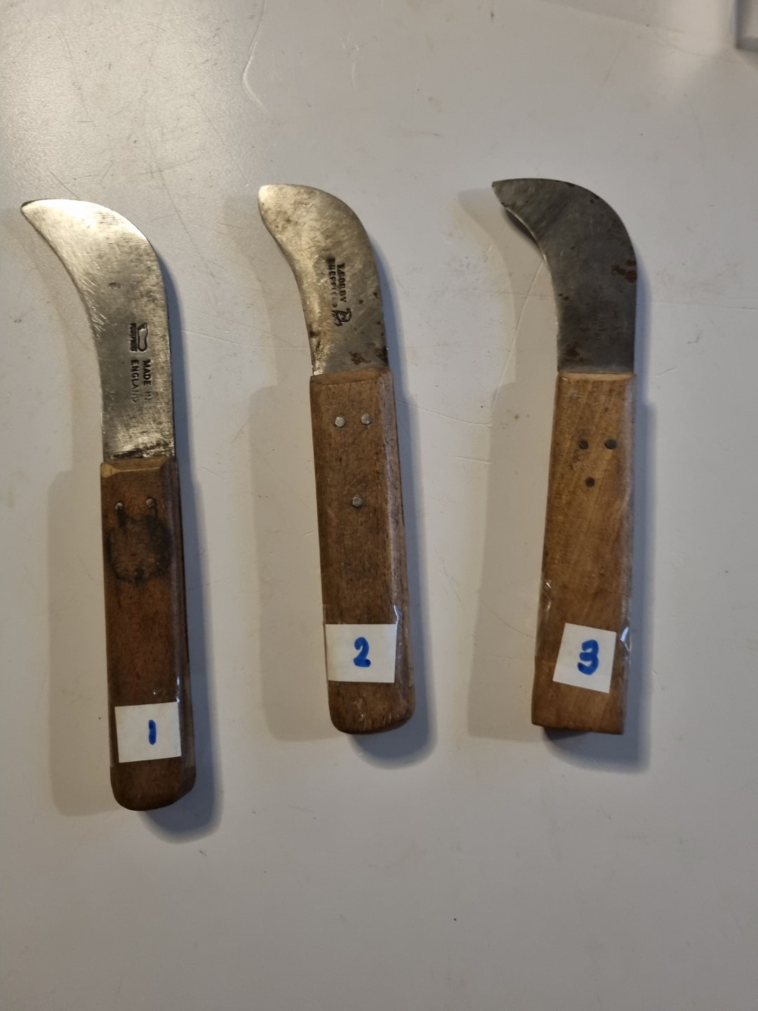 Vintage Cobblers and Shoemakers Tools Butt Strong Leather Cutting Knife ...