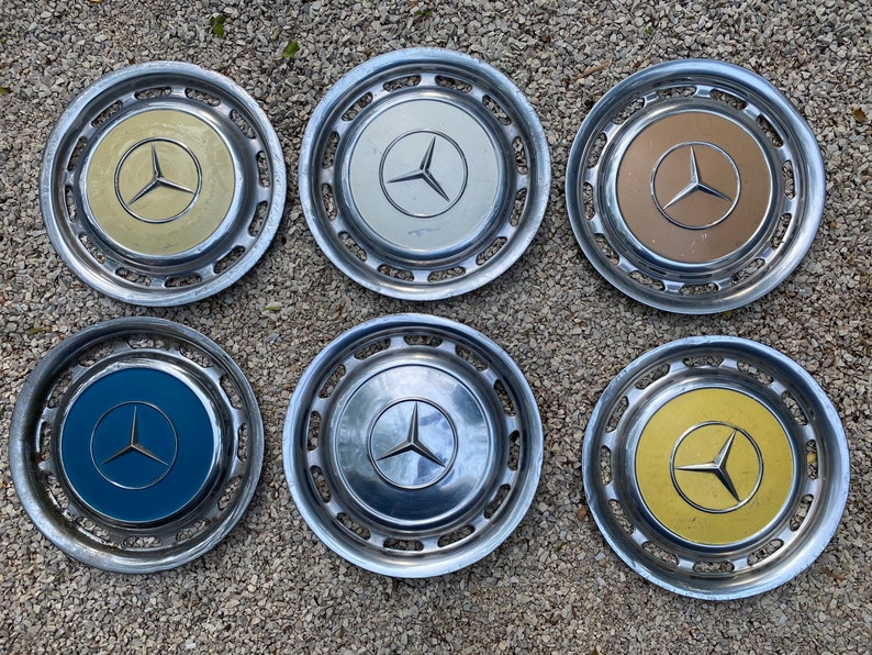 6 Mercedes-benz Vintage Wheel Covers (hubcaps) - Etsy