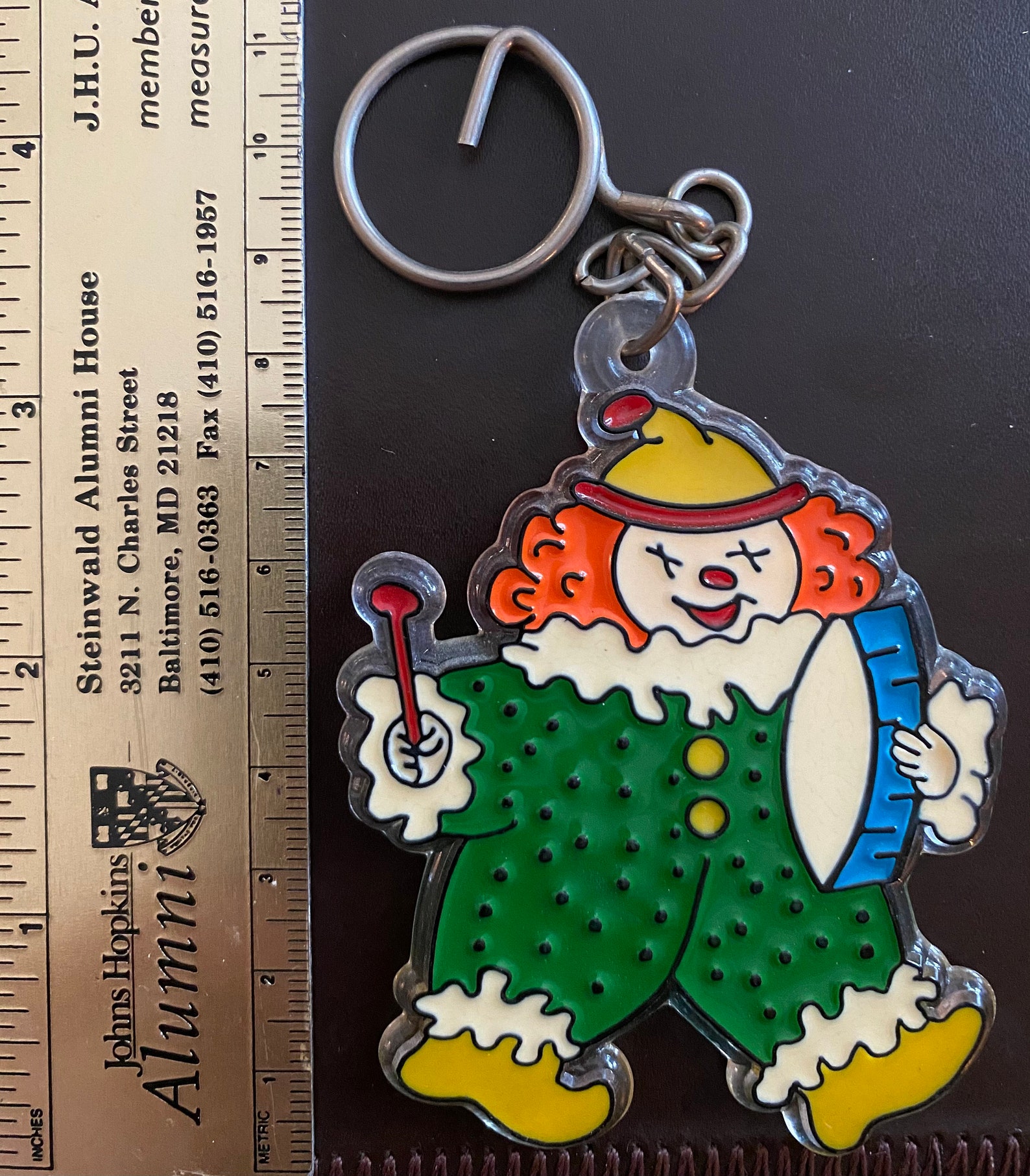 Colorful Clown Keychain • Vintage Lucite - Etsy