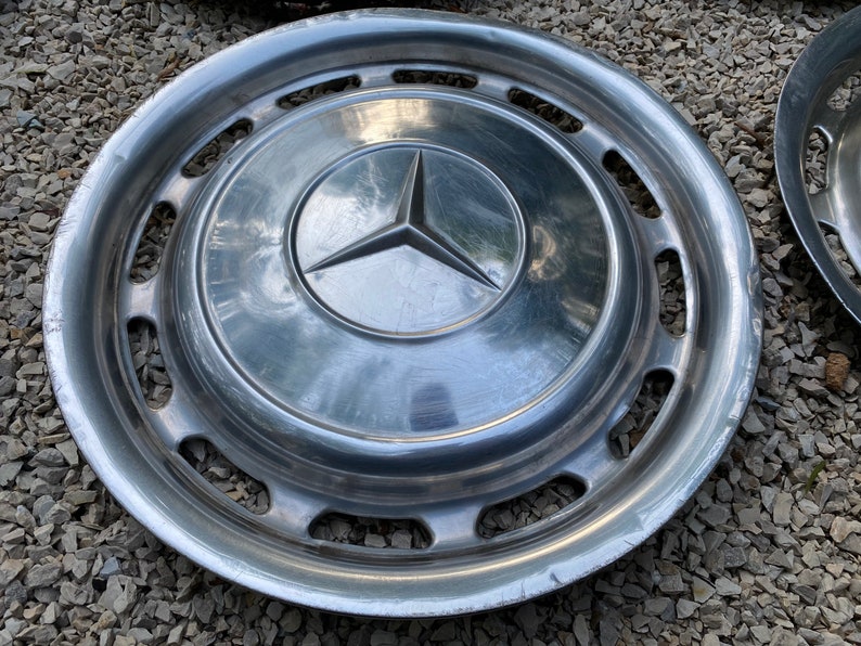 6 Mercedes-benz Vintage Wheel Covers (hubcaps) - Etsy