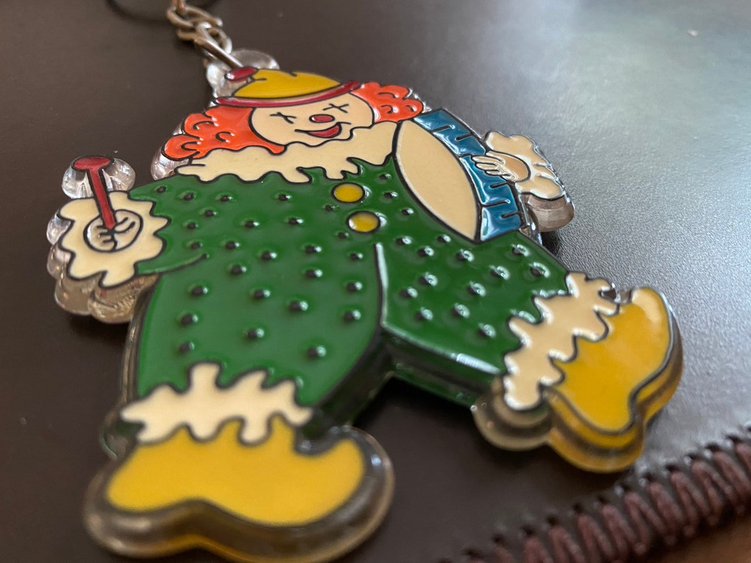 Colorful Clown Keychain • Vintage Lucite - Etsy