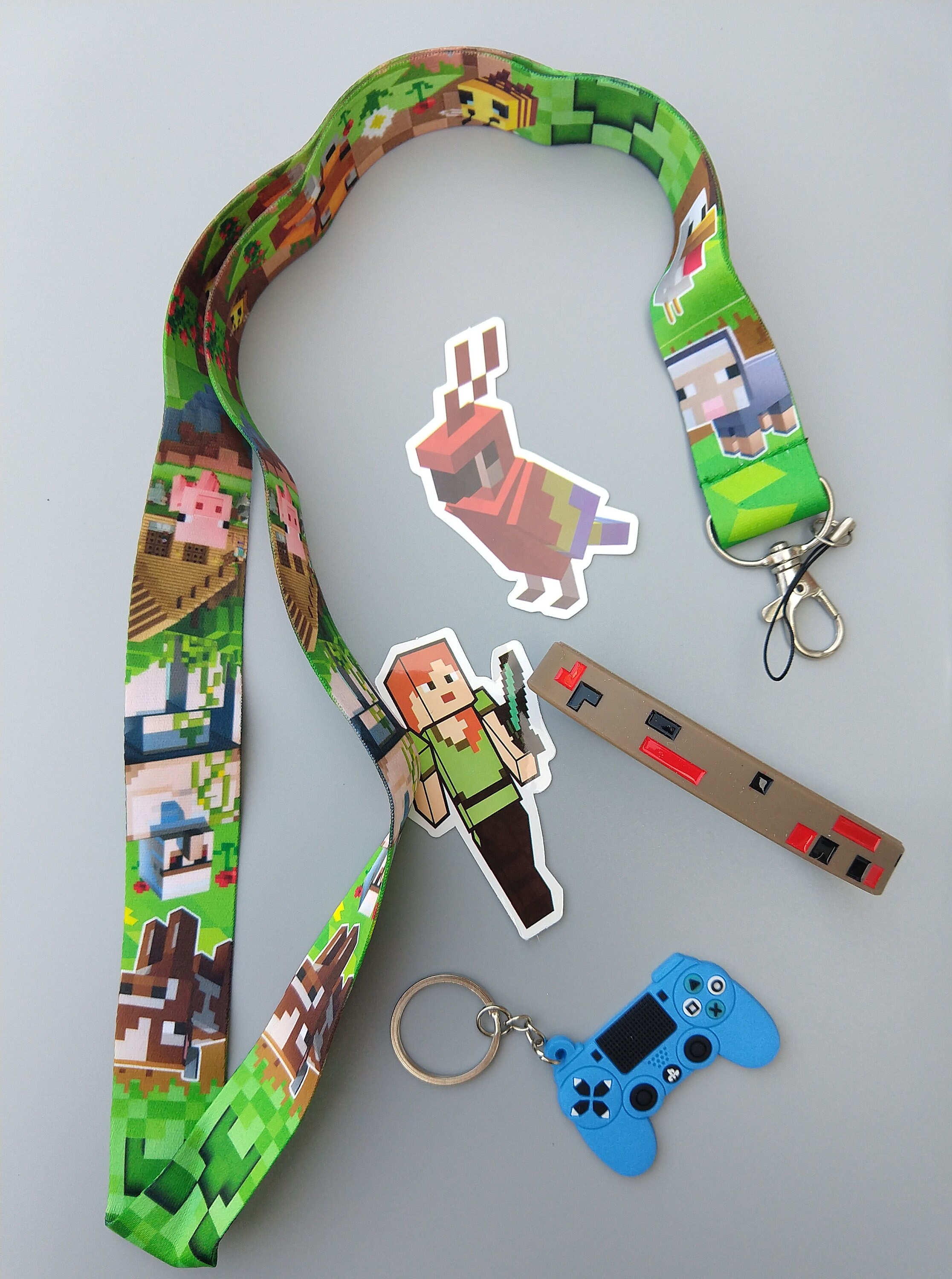 Minecraft Lanyard Inspired Party Favors - Etsy