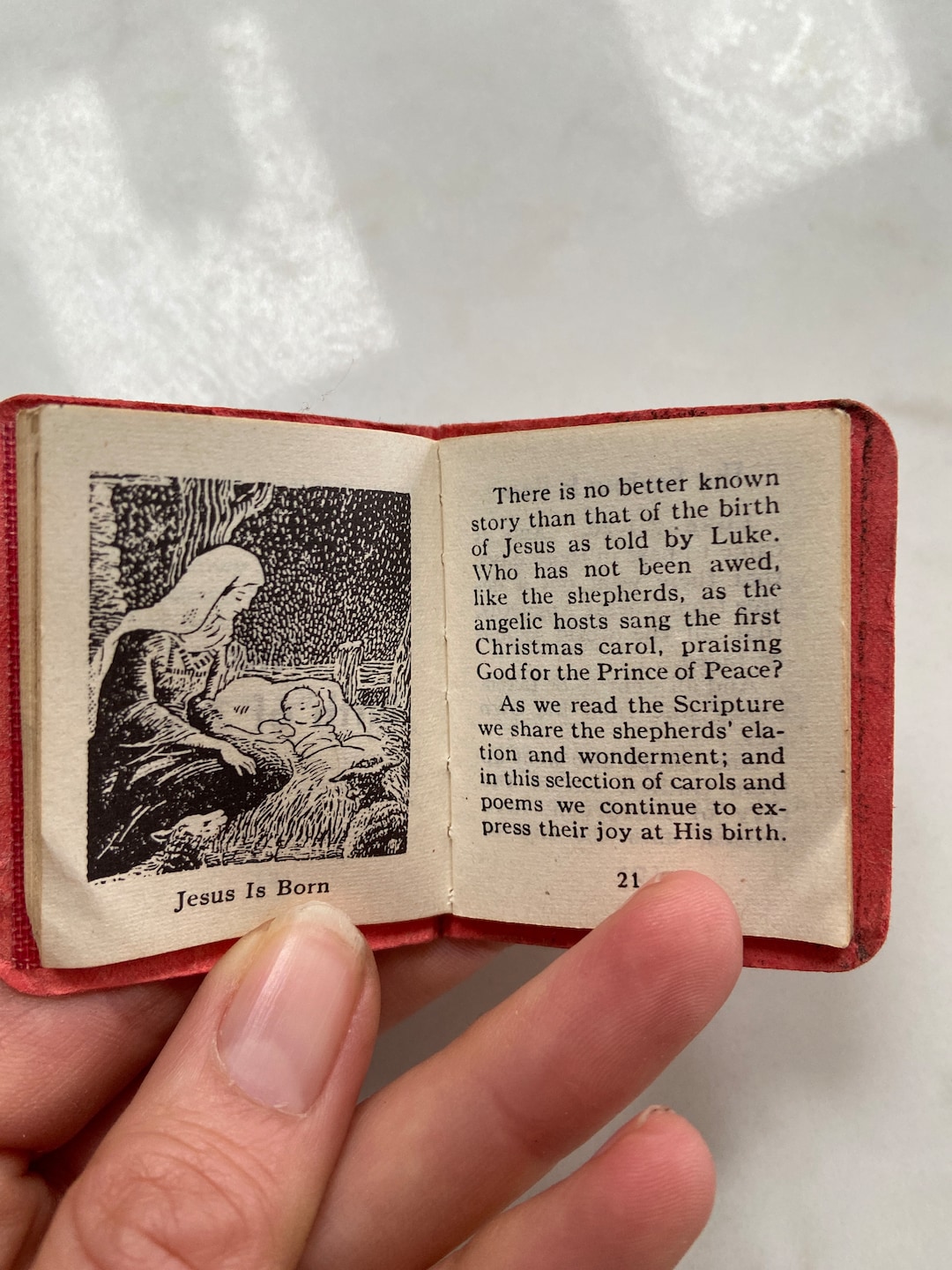Vintage Miniature Story Book. Story of Christmas Book by David C Cook ...