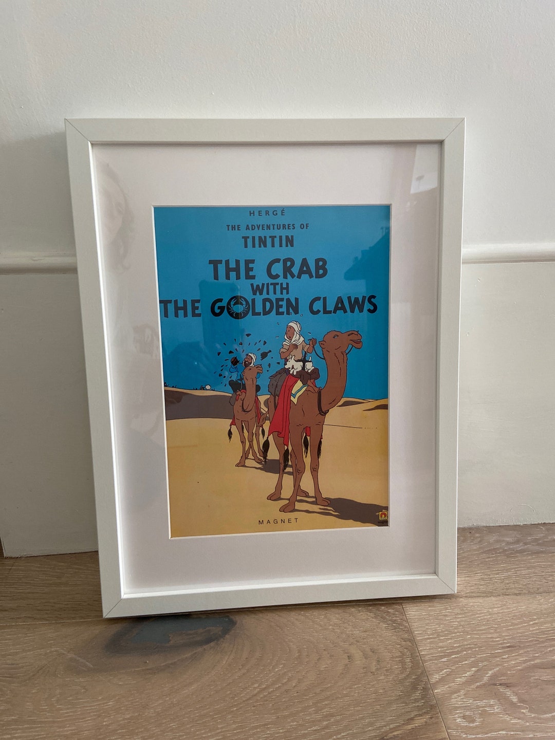 Tintin Wall Art Framed Cover of the Crab With the Golden Claws Magazine ...