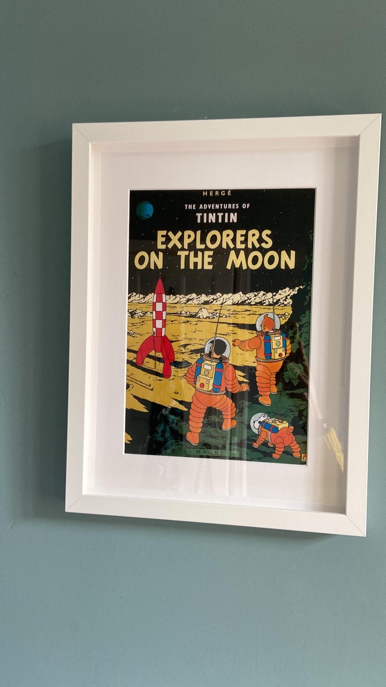 Explorers on the Moon Tintin Posters / Art Prints in a Frame, From ...