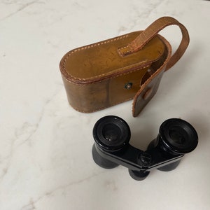 Vintage Compact Pocket Opera Glasses / Theatre Binoculars in Brown ...