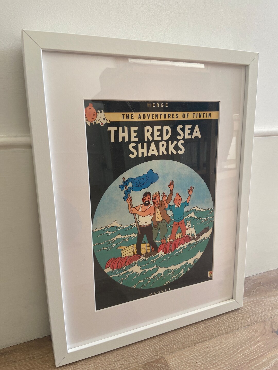 Framed Tintin Wall Art of the Red Sea Sharks Magazine Cover, Tintin ...